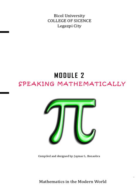 mmw module 2 speaking mathematically pdf set mathematics numbers