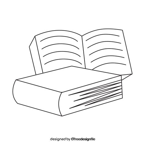 Black And White Reading Clip Art