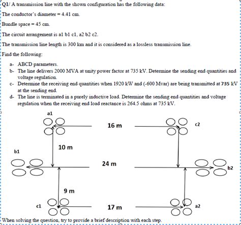 Q1 A Transmission Line With The Shown Configuration