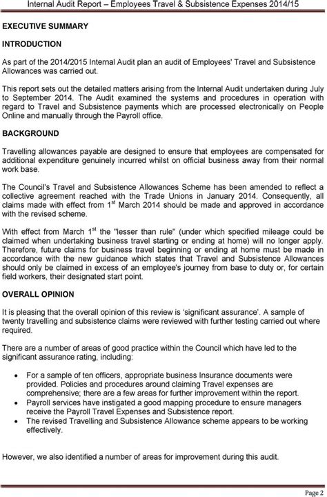 Audit Report Template