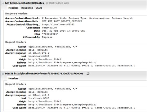 Nodejs Cant Get Cors Working In Firefox Stack Overflow