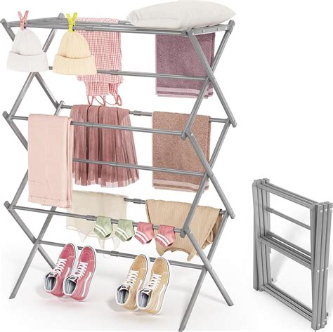 Apexchaser Clothes Drying Rack 3 Tier Laundry Drying Rack
