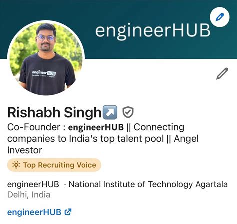 Rishabh Singh↗️ On Linkedin Engineers Startup Building