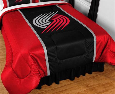 Portland Trail Blazers Nba Sidelines Room Comforter And Sheet Set