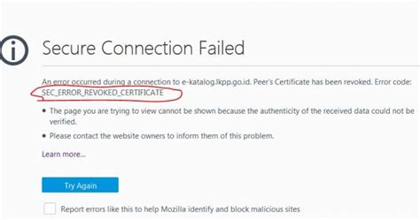 Cara Memperbaiki Error Code Secerrorrevokedcertificate Di Firefox