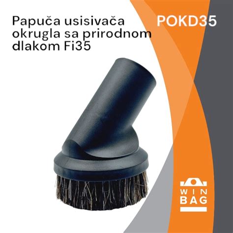 Okrugla Papuča Usisivača Sa Prirodnom Dlakom Fi35 Prodaja