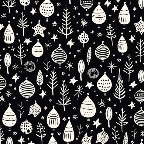 Premium Ai Image A Collection Of Hand Drawn Easter Eggs And Trees