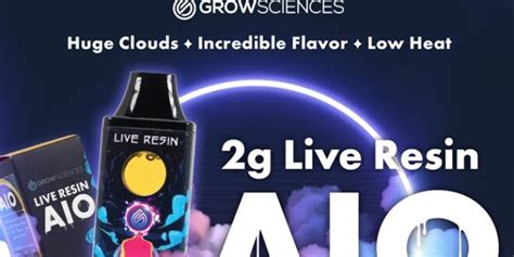 2g Live Resin Aio By Grow Sciences In Stores Tomorrow