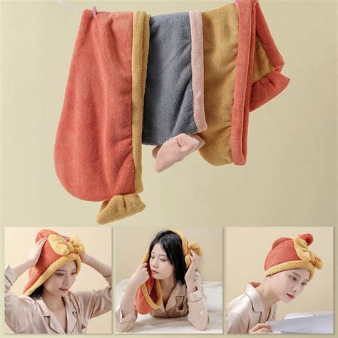 Badu Bg Шапка за сушене на коса Силно абсорбираща без проливане Шапка за суха коса Устойчива на