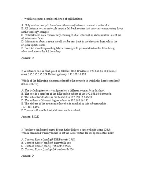 Ccna Dump 2 Pdf Network Switch Computer Network