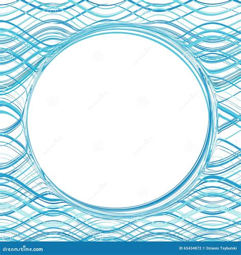 Wave Frame Border Cartoon Vector 74341241
