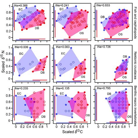 Isotopic Niche Overlap And Estimated Isotopic Nestedness Ine