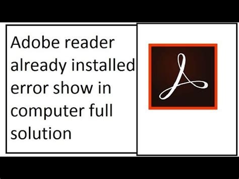 Adobe Reader Install Error Everradar