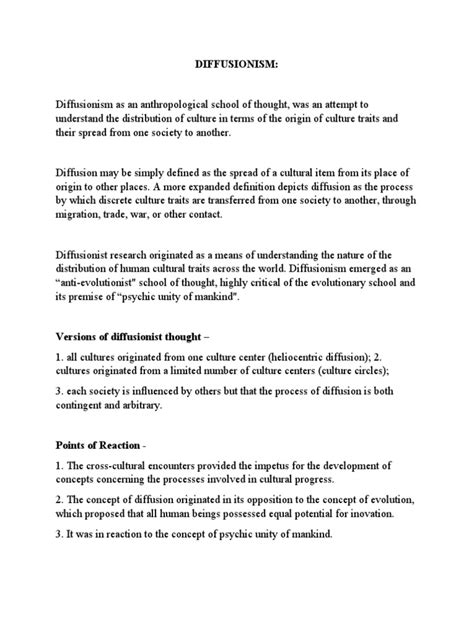 Diffusionism Pdf Science