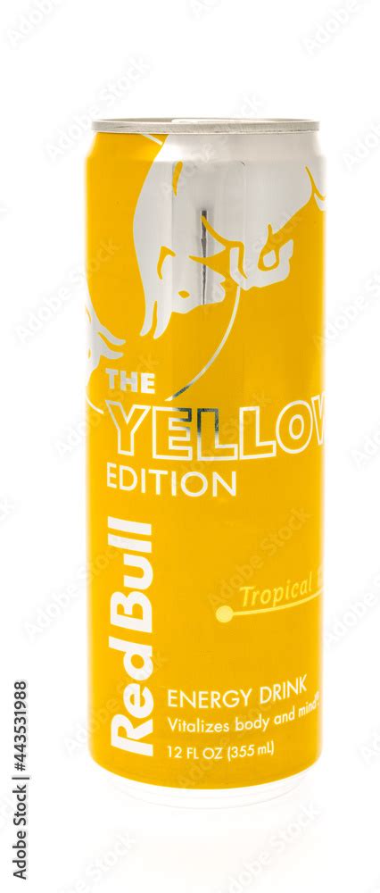 Winneconne Wi 16 April 2015 Can Of Red Bull Yellow Edtion In