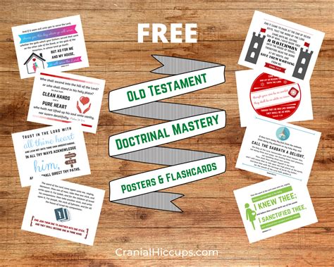 Old Testament Doctrinal Mastery Posters And Flashcards Free Resources