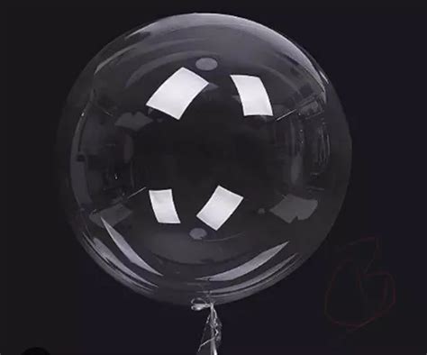 20 Unidades Balão Bubble 18 Polegadas 45 Cm Cristal Mercadolivre