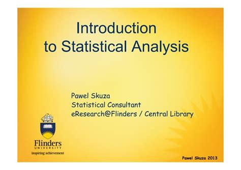 Introductio To Statistical Analysis 1 Pdf