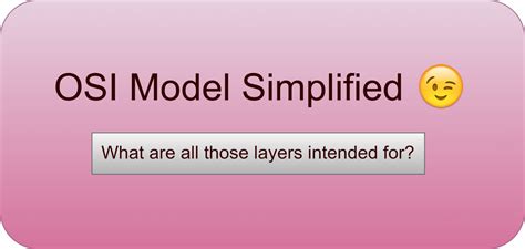 The Osi Model Simplified