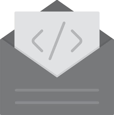 mail code flat greyscale 9746389 vector art at vecteezy