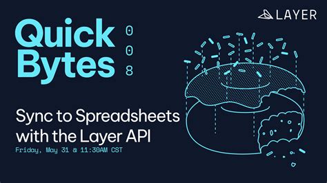 How To Sync A Spreadsheet With Your Layer Project Layer