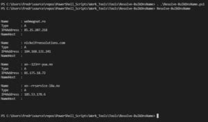 Using PowerShell To Bulk Look Up DNS For Domain Names Fredrik Engseth