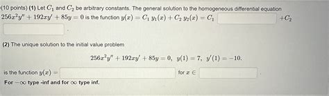 Solved 10 Points 1 Let C1 And C2 Be Arbitrary Chegg Com