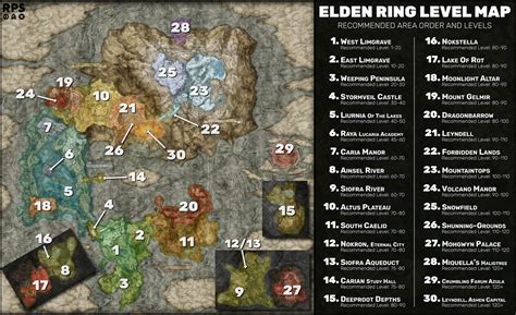 Elden Ring Level Map And Area Order Rock Paper Shotgun