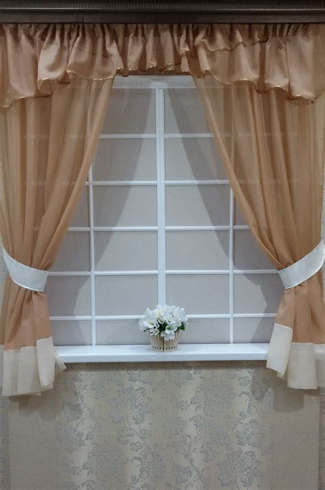 Штори для кухні Скіф Тифані комплект продаж ціна в Києві штори портьєри від Декор