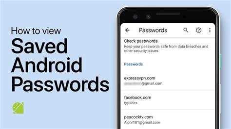 How To View Saved Passwords On Your Mobile Device Tutorial — Tech How