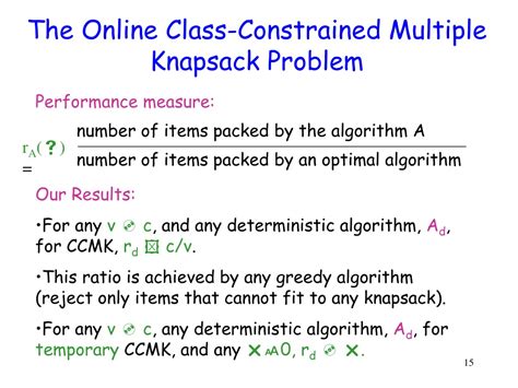 Ppt Tight Bounds For Online Class Constrained Packing Powerpoint