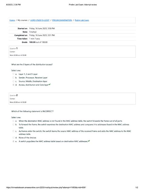ugrd it6201d data communications and networking 2 prelim exam lab pdf
