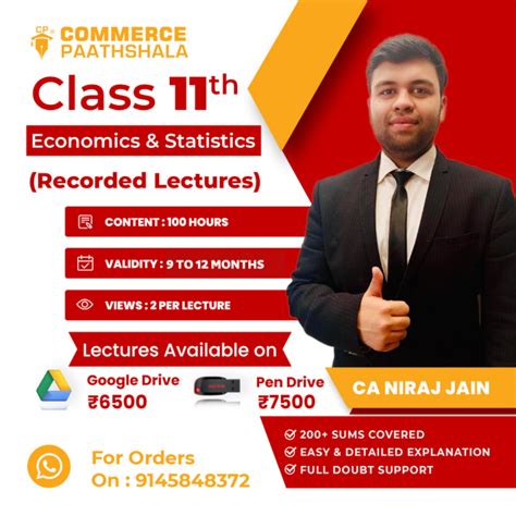 Class 11th Economics Classes