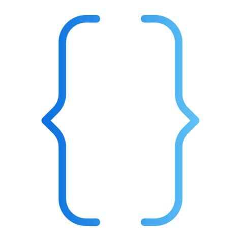 Brackets Generic Gradient Outline Icon