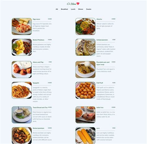 creating a menu using react js dev community