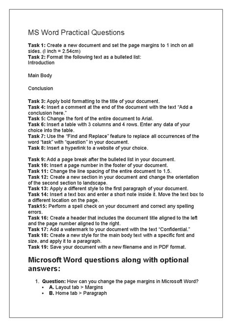 Ms Word Practical Questions I Inch 2 Task 2 Format The Following Text As A Bulleted List Ms Word Practical Questions I Inch 2 Task 2 Format The Following Text As A Bulleted List