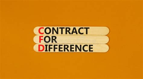 Cfd Symbol Concept Words Cfd Contract Of Difference On Beautiful
