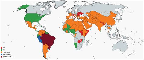 Cutaneous Leishmaniasis Map