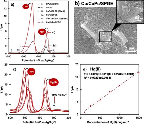 A Dpvs Of Blank Solution 01 M Hcl And 500 Ng Ml⁻¹ Hgii At An