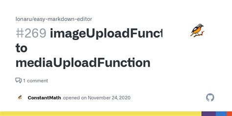 Imageuploadfunction To Mediauploadfunction · Issue 269 · Ionaru Easy Markdown Editor · Github