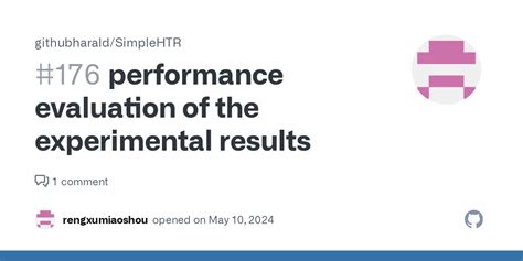 performance evaluation of the experimental results · issue 176