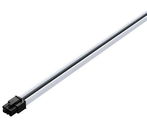 6 Pin PCIe GPU Extension Cable White Carbon Reaper Cable
