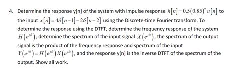 solved determine the response y[n] of the system with