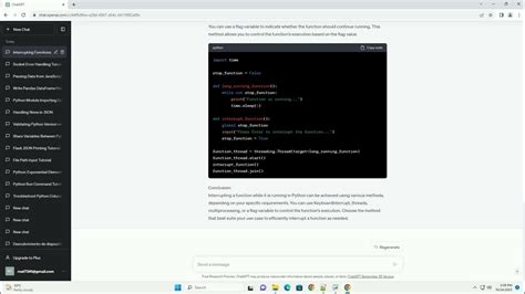 How To Interrupt A Function While Running In Python Youtube