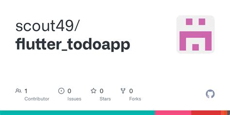 Github Scout49fluttertodoapp