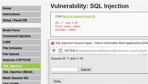网络安全 靶机dvwa之sql注入low到high详解（含代码分析）dvwa Sql注入低中高代码分析 Csdn博客