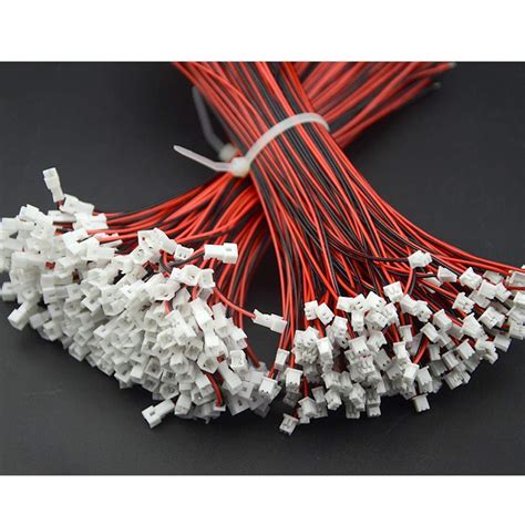 Runcci Yun 100 Pcs 20 Pairs 1 25 Mm Jst 2 Pin Connectors Jst Maleandfemale Connector Mini Micro