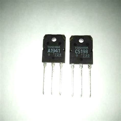 Jual TRANSISTOR C5198 dan A1941 TOSHIBA kualitas bagus original 1 set ...
