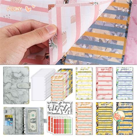 Peony Home Notebook Cover Save Money Cloth Binder Cover Reusable