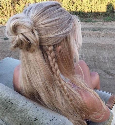35 Best Half Up Half Down Bun Hairstyles That Dont Look Messy Yourtango